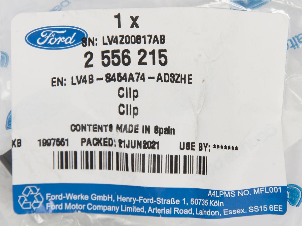 ZACISK TYLNEJ PÓŁKI KUGA 20- _ 2556215 _ LV4B-S454A74-AB3ZHE | | Ford ...