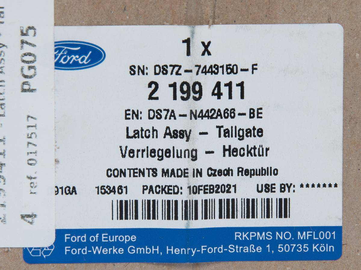 ZAMEK KLAPY TYLNEJ FOCUS MONDEO S-MAX / GALAXY _ 2199411 _ DS7A-N442A66 ...
