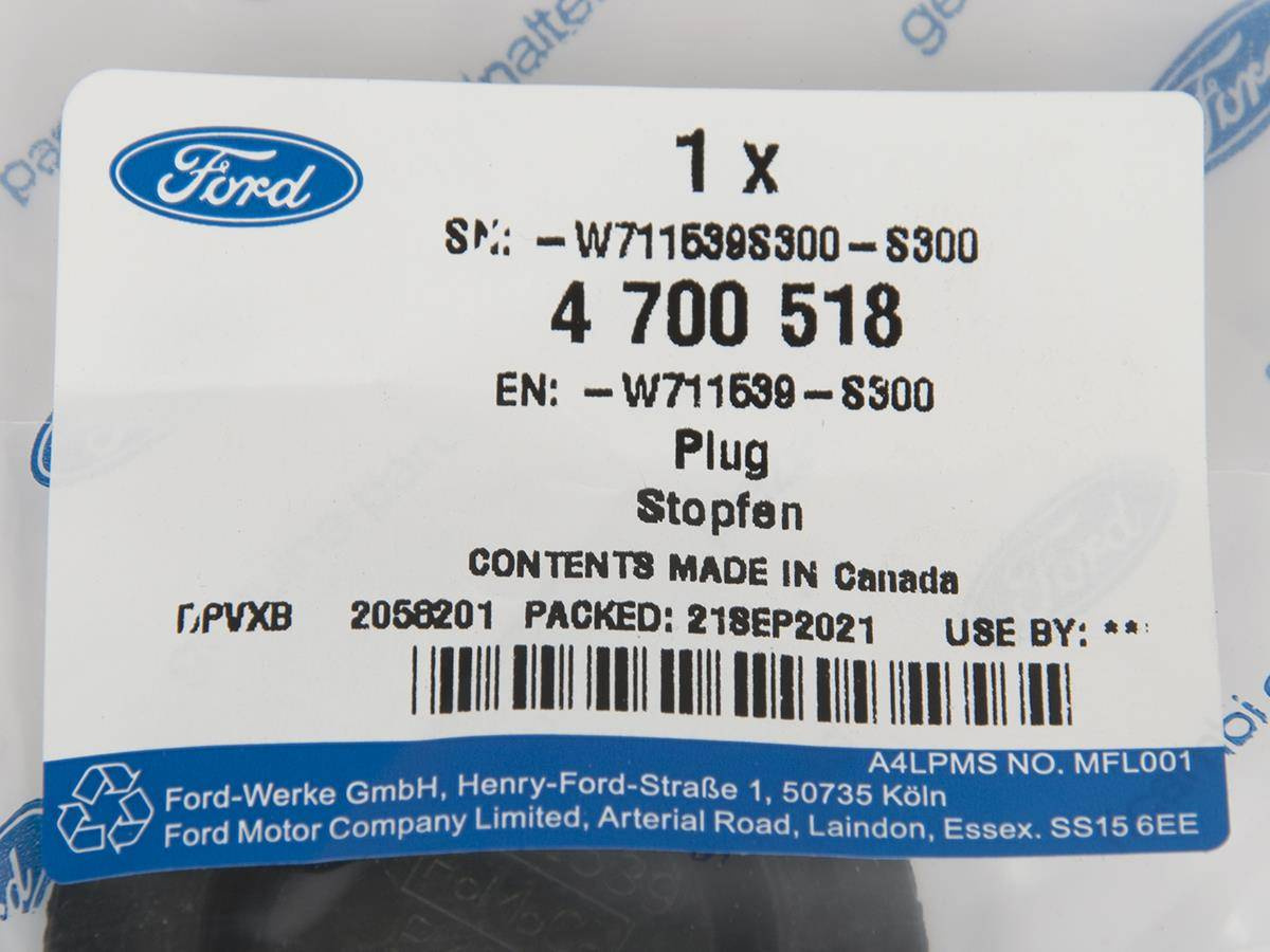 ZAŚLEPKA KAROSERII 36X0.8-1.5 MUSTANG 15- 17- _ 4700518 _ W711539-S300 ...