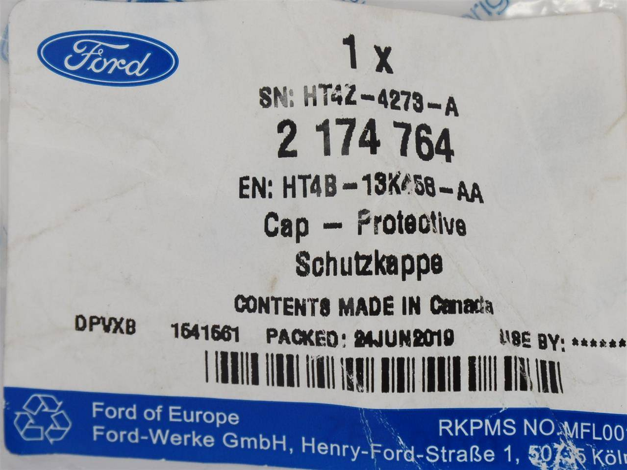 ZAŚLEPKA LAMPY PRAWEJ TYŁ EDGE 17- _ 2174764 _ HT4B-13K458-AA _ HT4Z ...