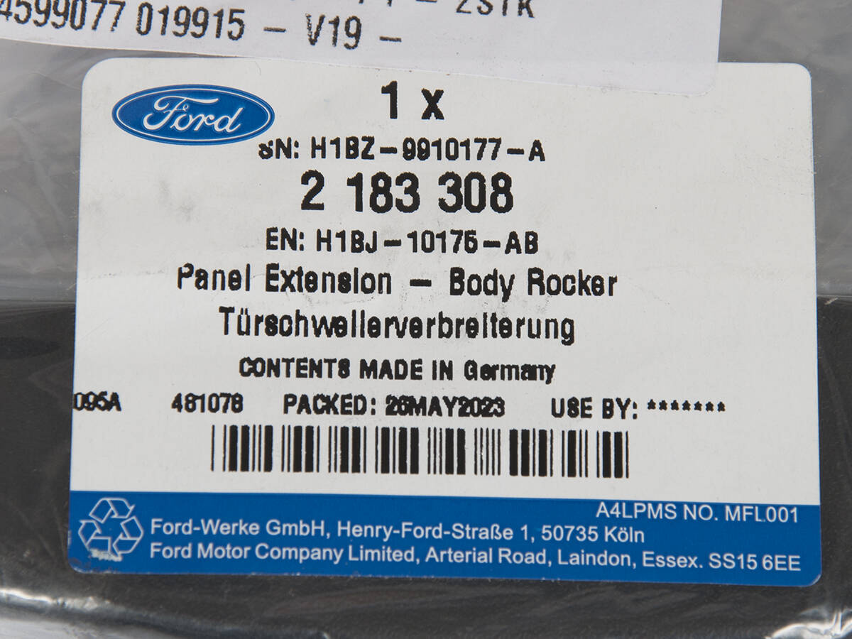 ZAŚLEPKA LEWA PRZEDNIA LISTWY PROGOWEJ FIESTA 17- _ 2183308 _ H1BJ ...