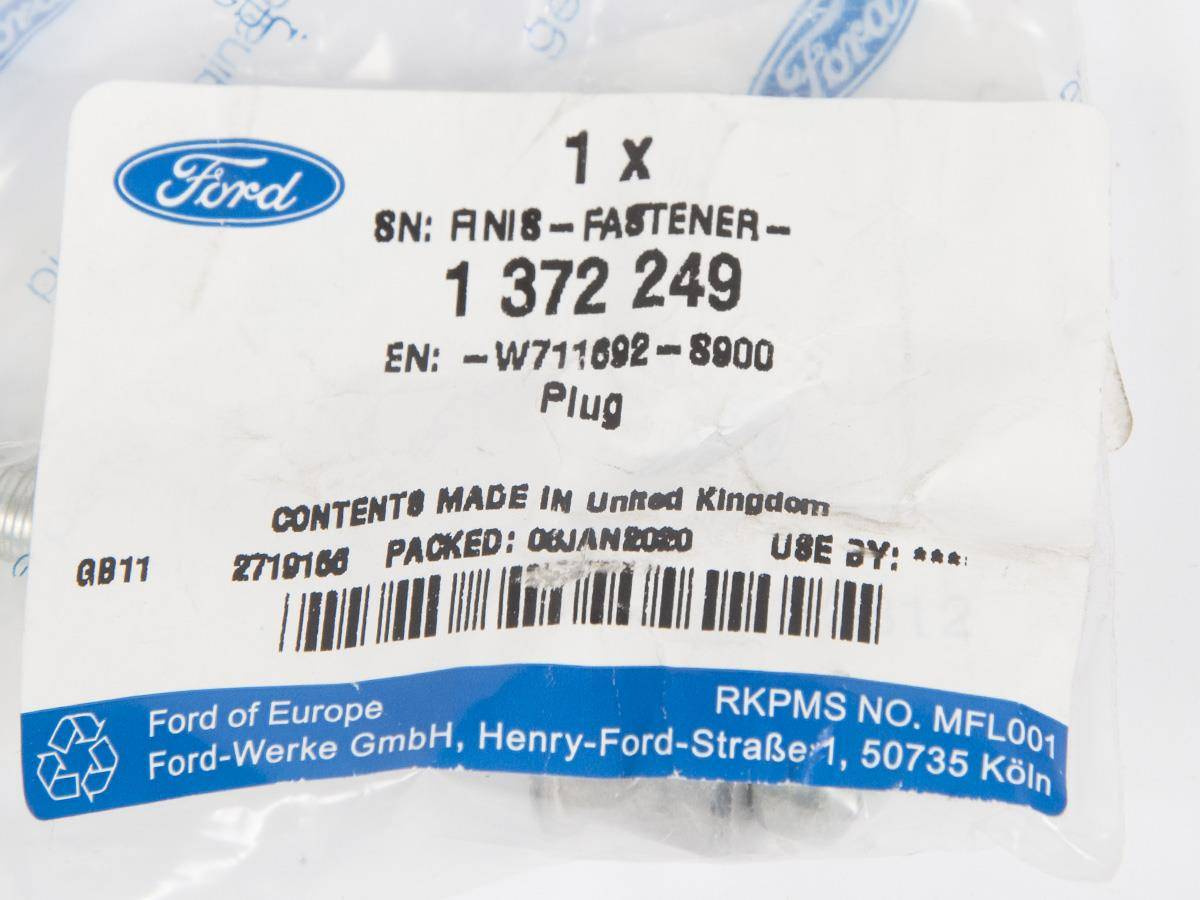 ZATYCZKA BLOKU SILNIKA _ 1372249 _ W711692-S900 | | Ford Original Parts