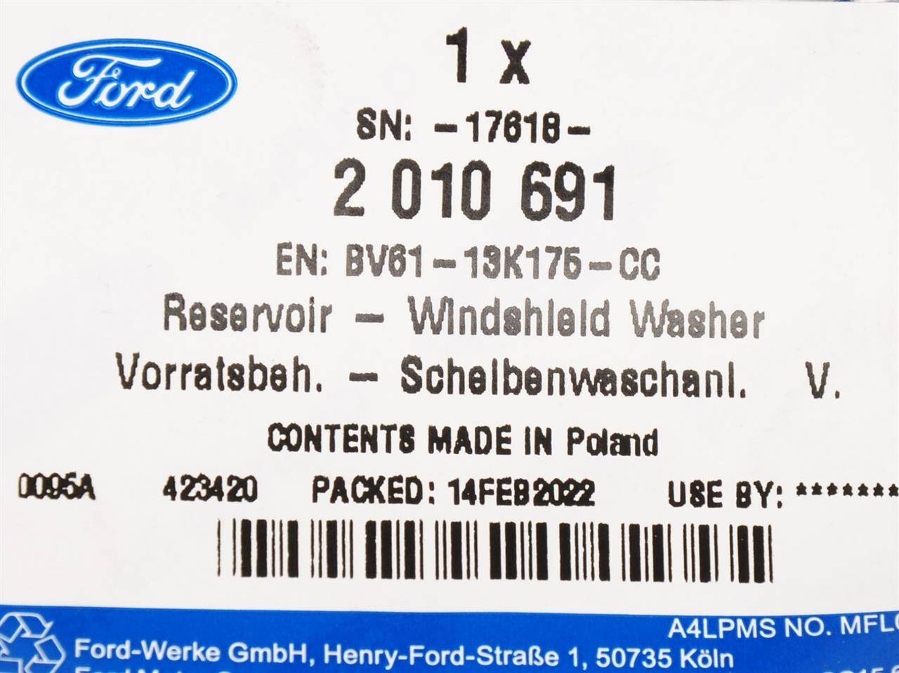 ZBIORNIK PŁYNU DO SPRYSKIWACZY FOCUS 11- 14- 3L _ 2010691 _ BV61-13K175 ...