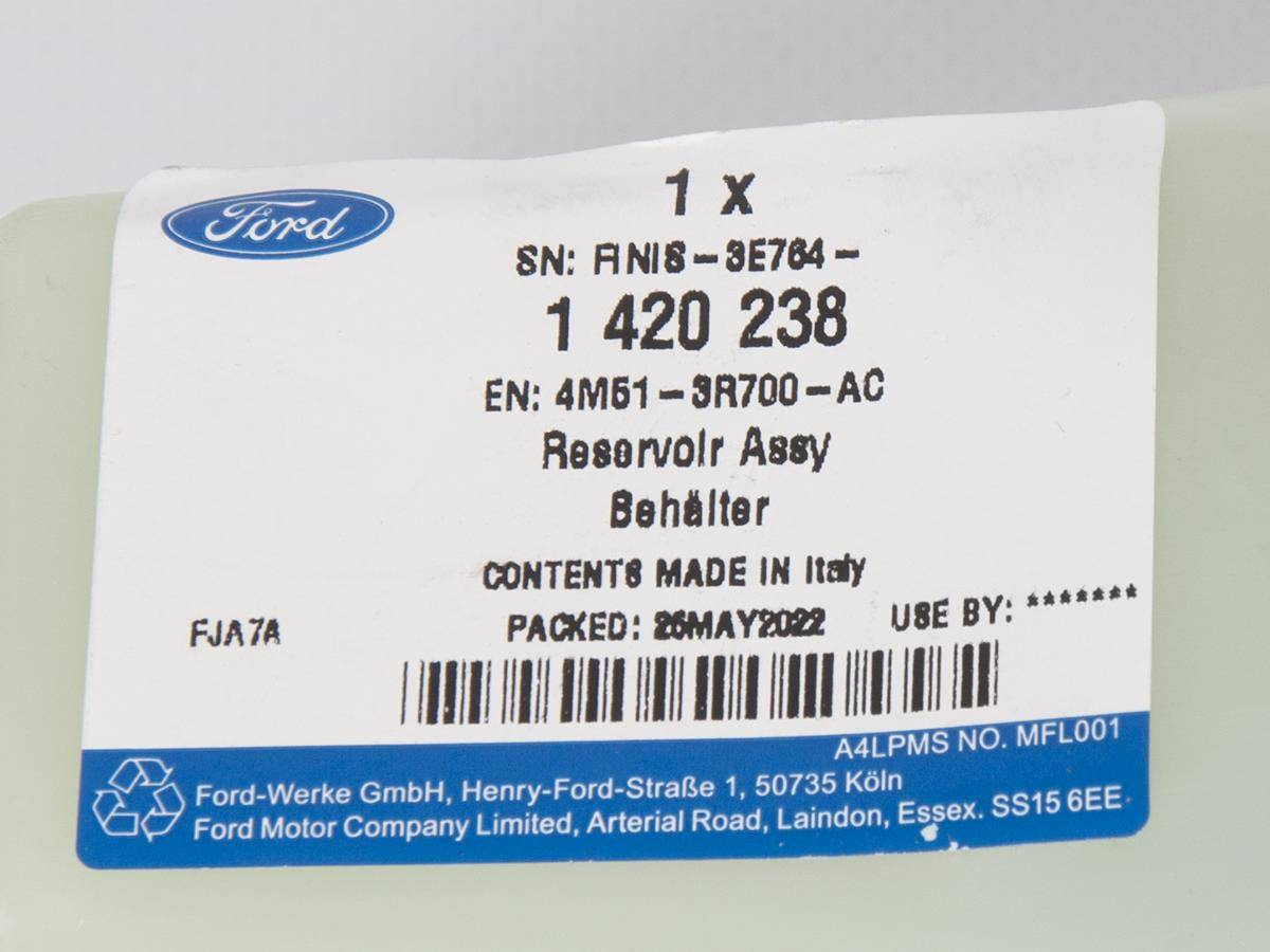ZBIORNIK PŁYNU WSPOMAGANIA C-MAX 07-10 FOCUS 07- _ 1420238 _ 4M51-3R700 ...