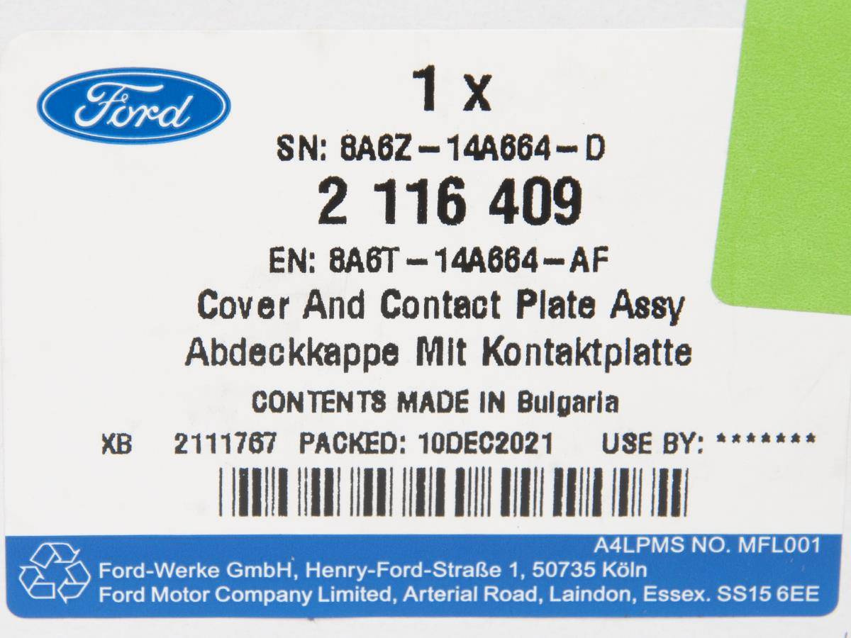 ZWIJACZ TAŚMA PODUSZKI POWIETRZNEJ B-MAX 12-17 _ 5213032 _ 8A6T-14A664 ...