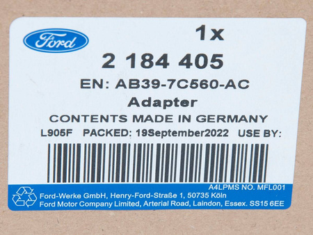 ADAPTER WYSPRZĘGLIKA RANGER 12- _ 2184405 _ AB39-7C560-AC | 2019 ...