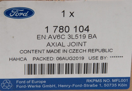 DRĄŻEK KIEROWNICZY C-MAX FOCUS MK3 KUGA M2 CONNECT_ 1780104 _ AV6C ...
