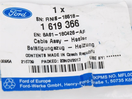 LINKA NAGRZEWNICY FIESTA 08-12- _ 1619366 _ 8A61-18C426-AF | | Ford ...