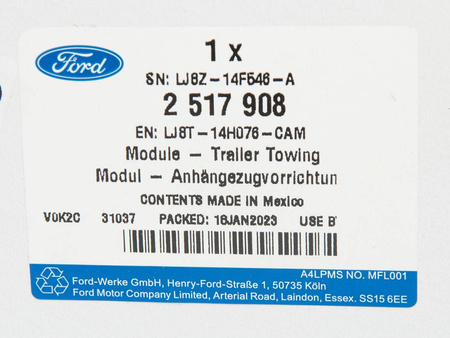 MODUŁ TELEFONU KOMÓRKOWEGO MUSTANG MACH-E 21- _ 2517908 _ LJ8T-14H076 ...