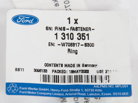 ORING 18.3X 2.4MM GŁOWICY CYLINDRÓW 1.5 1.6 EB _ 1310351 _ W708317-S300 ...