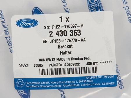 OSŁONA PASA PRZEDNIEGO FOCUS 14-20 _ 2430363 _ JF1EB-17E778-AA _ GTU_07 ...