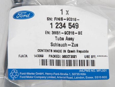 PRZEWÓD PALIWOWY 1.6 1.8 2.0 DIESEL FOCUS 03- 11- _ 1234549 _ 3M51 ...