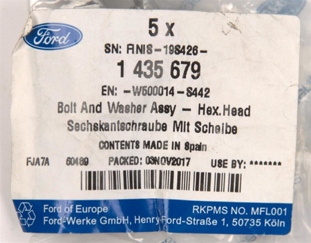 ŚRUBA M6 X 20MM WYSPRZEGLIKA KUGA TRANSIT ECODPORT _ 1435679 _ W500014 ...