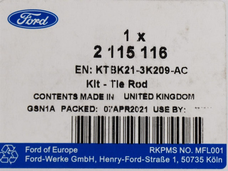 SWORZEŃ WAHACZA PRZÓD TRANSIT 14- CUSTOM 12- _ 2115116 _ KTBK21-3K209 ...