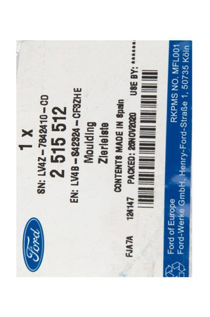 WYKOŃCZENIE BAGAŻNIKA PRAWE KUGA 20- _ 2515512 _ LV4B-S42324-CF3ZHE ...