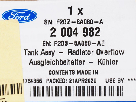 ZBIORNICZEK WYRÓWNAWCZY EDGE 2015- /18- EU /USA _ 2004982 _ F2G3-8A080 ...